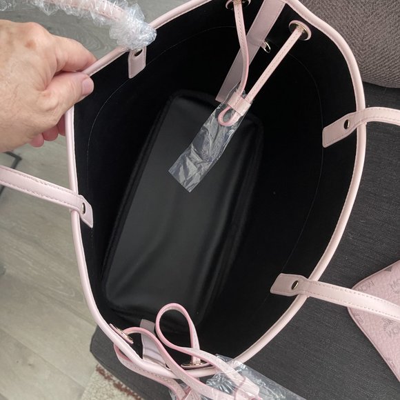 MCM | Bags | Mcm Aren Powder Pink Visetos Medium Tote With Removable ...